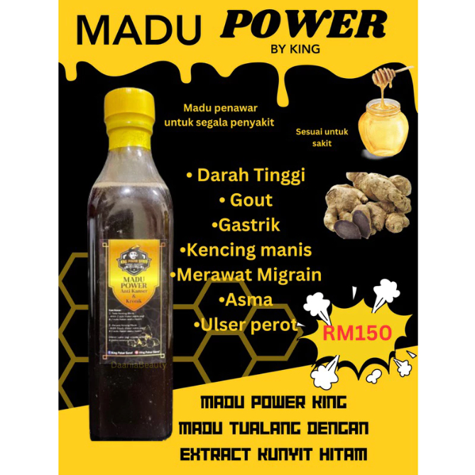 Madu Power Direct HQ King Pakar Saraf ORIGINAL | Shopee Malaysia