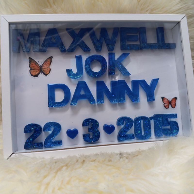Resin Name Frame.(Pre-order) | Shopee Malaysia