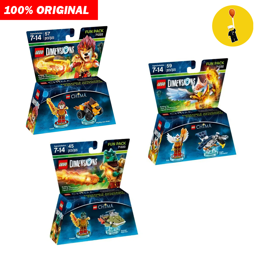 LEGO 71232, 71222, 71223 DIMENSIONS LEGENDS CHIMA (Condition as photo ...