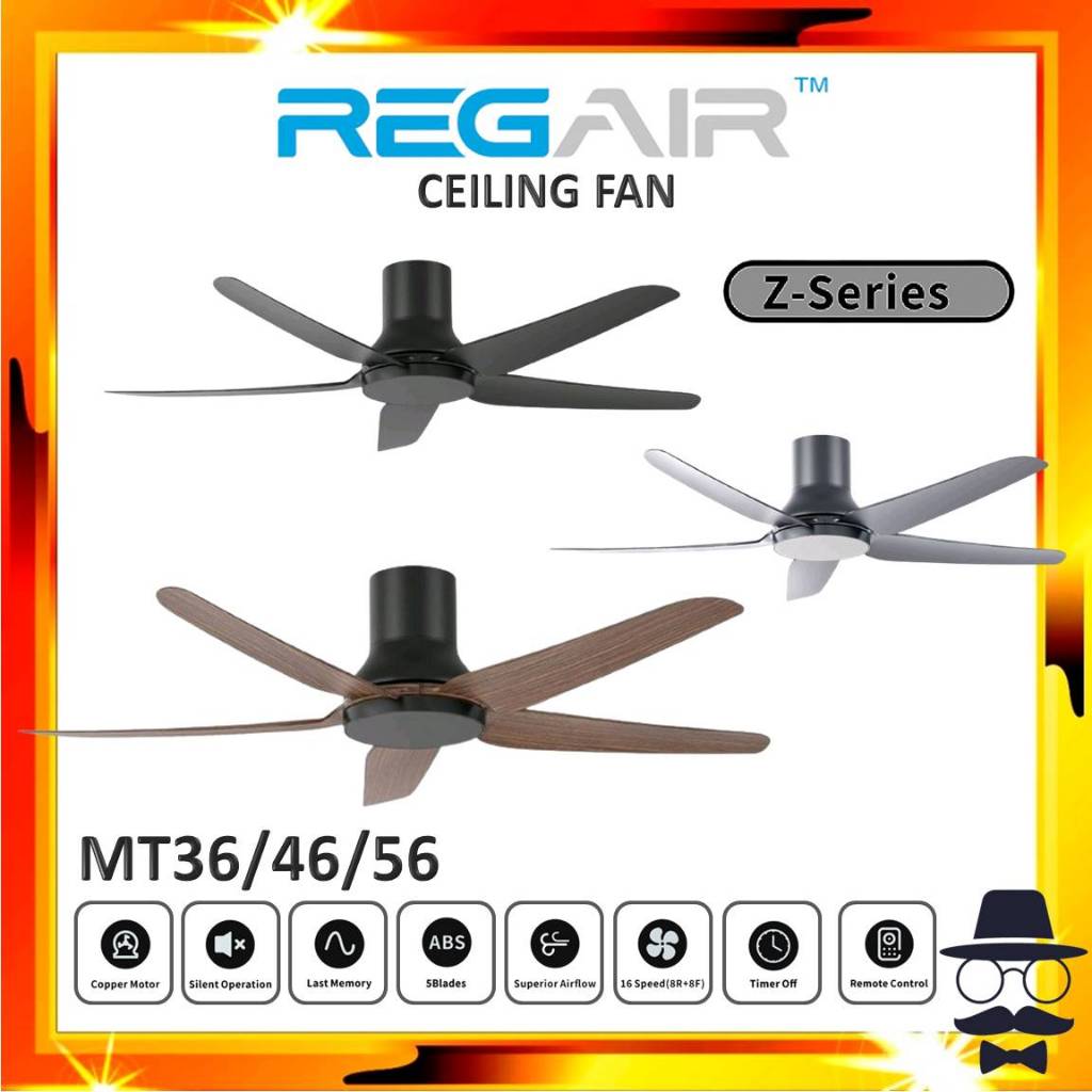 Regair INOVO MT36 MT46 MT56 Z-Series 16 Speed (8F+8R) DC MOTOR CEILING ...