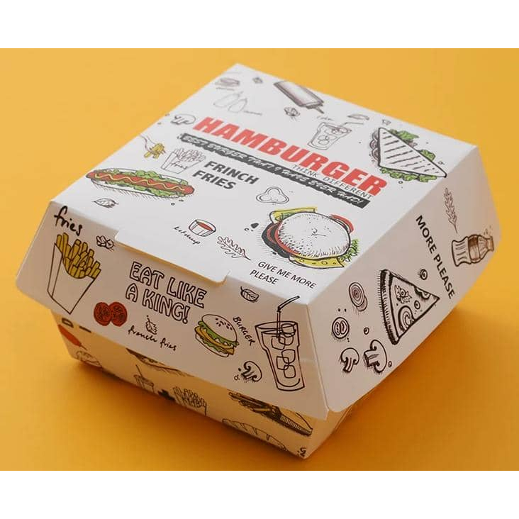 BURGER BOX DESIGNED HAM (100'S) 9.6CM(WIDTH) X 10.3CM(LENGTH) X 7CM ...