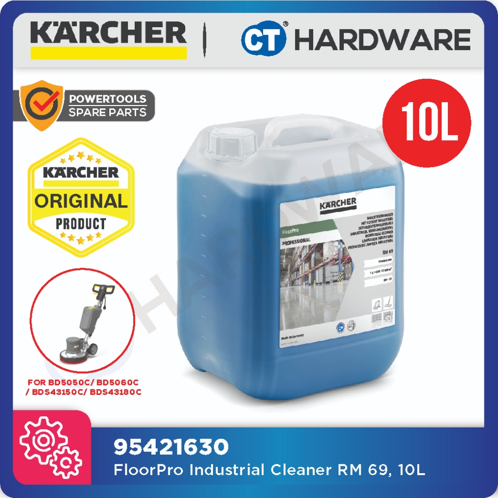 KARCHER 95421630 FLOOR PRO INDUSTRIAL CLEANER RM 69 | 10 LITRES ...