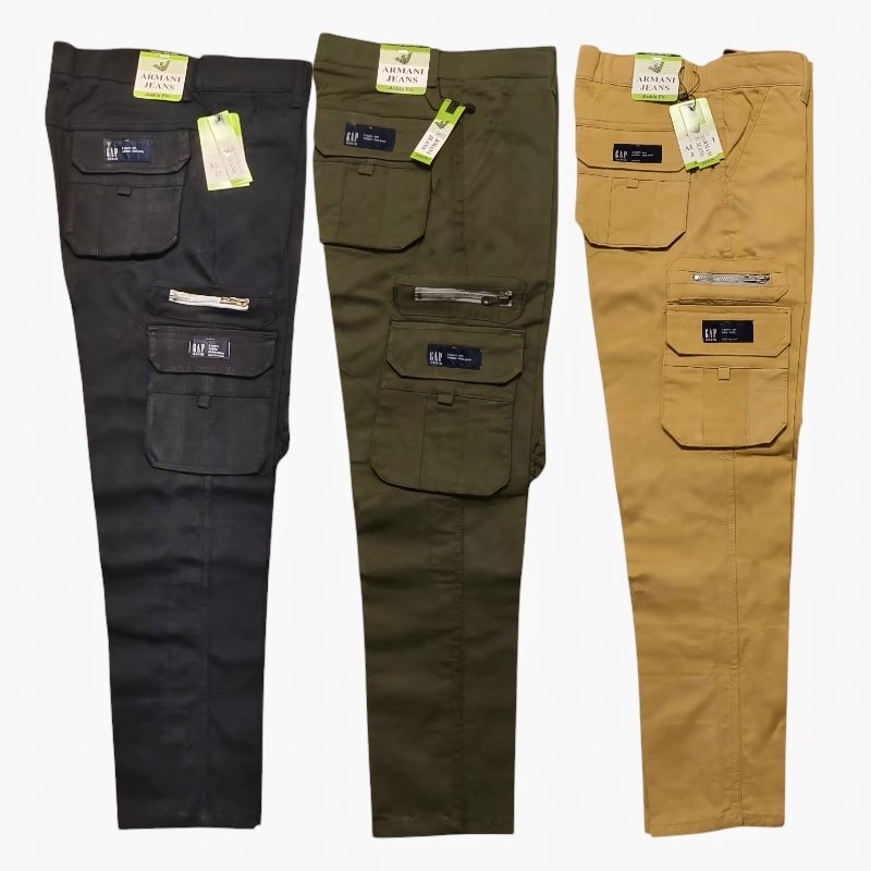 SELUAR CARGO 7 POCKET (A) kAIN TEBAL CARGO PANT MULTI.. | Shopee Malaysia