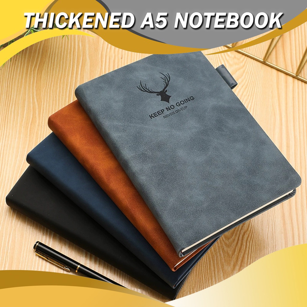 A5 Notebook Soft Leather 200/360/416 Pages Retro Notebook for Agenda ...