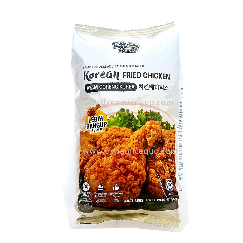 Mamee Daebak Korean Fried Chicken Battermix Powder 1KG Packaging 2KG ...