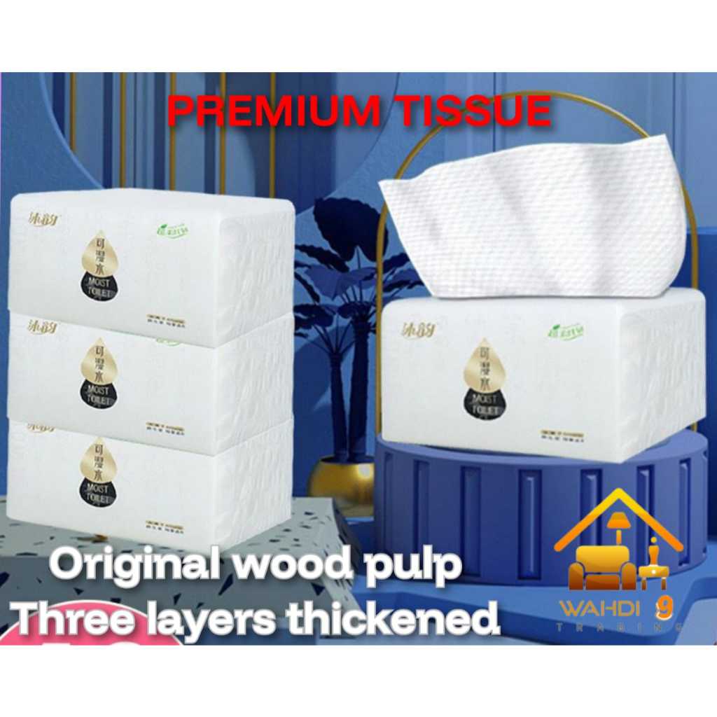 Tisu Per Pack 160 pcs/ 40 Pulls Natural Skin Tissue Disposable Facial ...