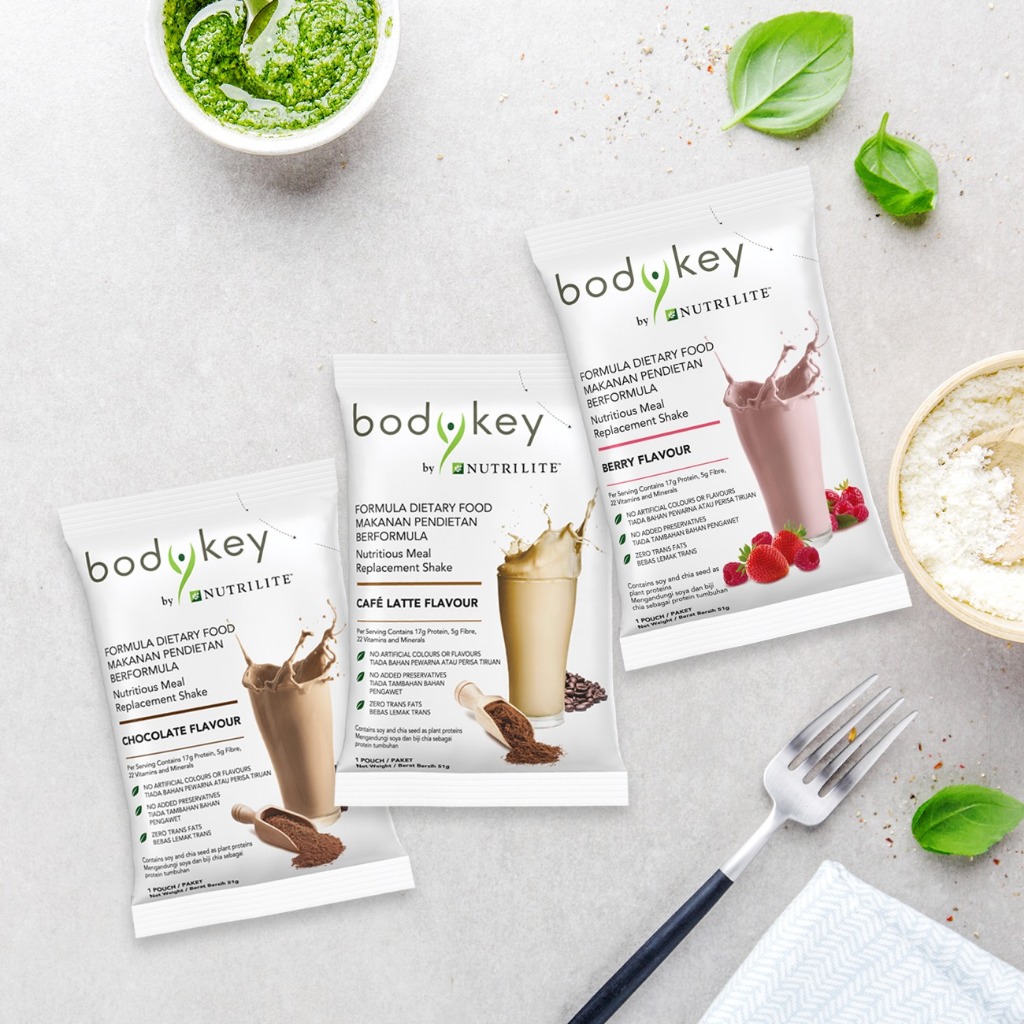 Amway BodyKey by Nutrilite Meal Replacement Shake (Chocolate/Cafe Latte ...