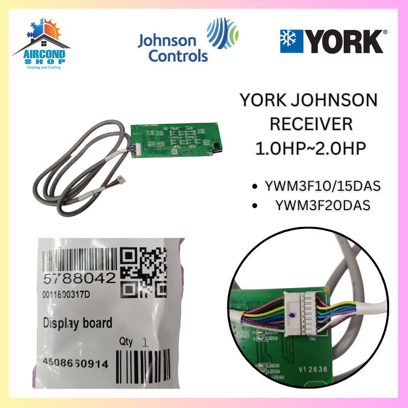 YORK JOHNSON CONTROL RECEIVER 1.0HP-2.0HP AIR CONDITIONER WALL TYPE ...