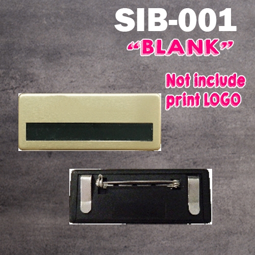 SLOT-IN REUSABLE EXECUTIVE NAME TAGS / BLANK / RECTANGLE NAME BADGES ...