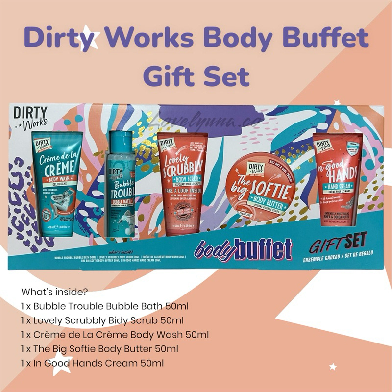 Dirty Works Body Buffet Gift Set | Shopee Malaysia