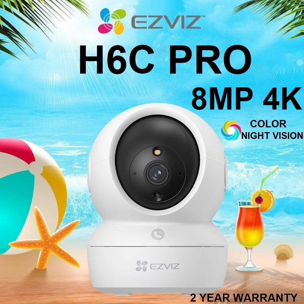 EZVIZ H6C PRO 5MP 8MP C6N 2K 4MP Full HD Resolution Pan & Tilt Wireless ...