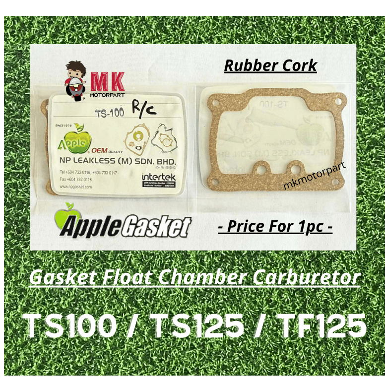 [R/C] GASKET Float Chamber Carburetor Suzuki TS100 / TS125 / TF125 🍎 ...