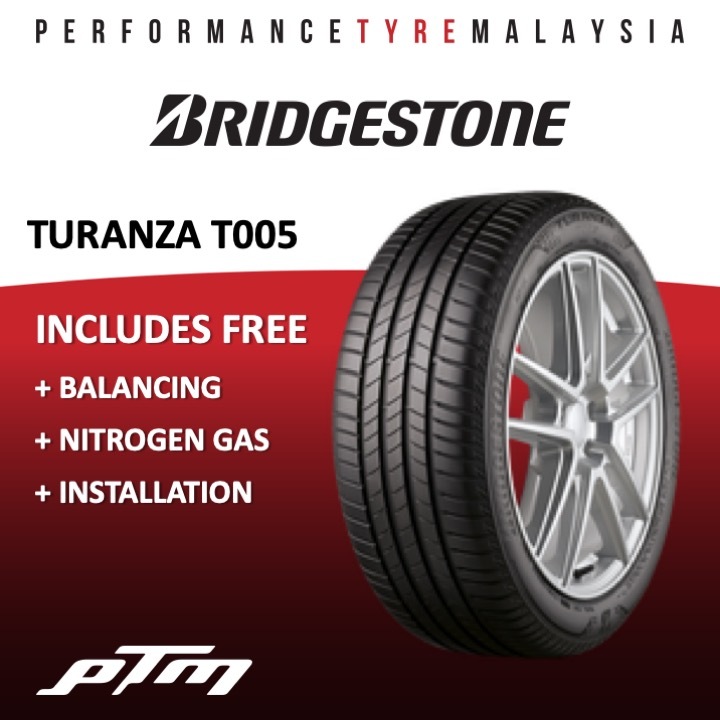 16 17 18 inch Bridgestone Turanza T005 T005A T005B Tyre (FREE INSTALLATION/DELIVERY) | Shopee ...