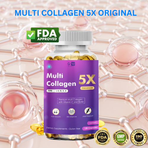 COLLAGEN 5X PREMIUM bright white skin Anti-Aging skin younger Supports ...