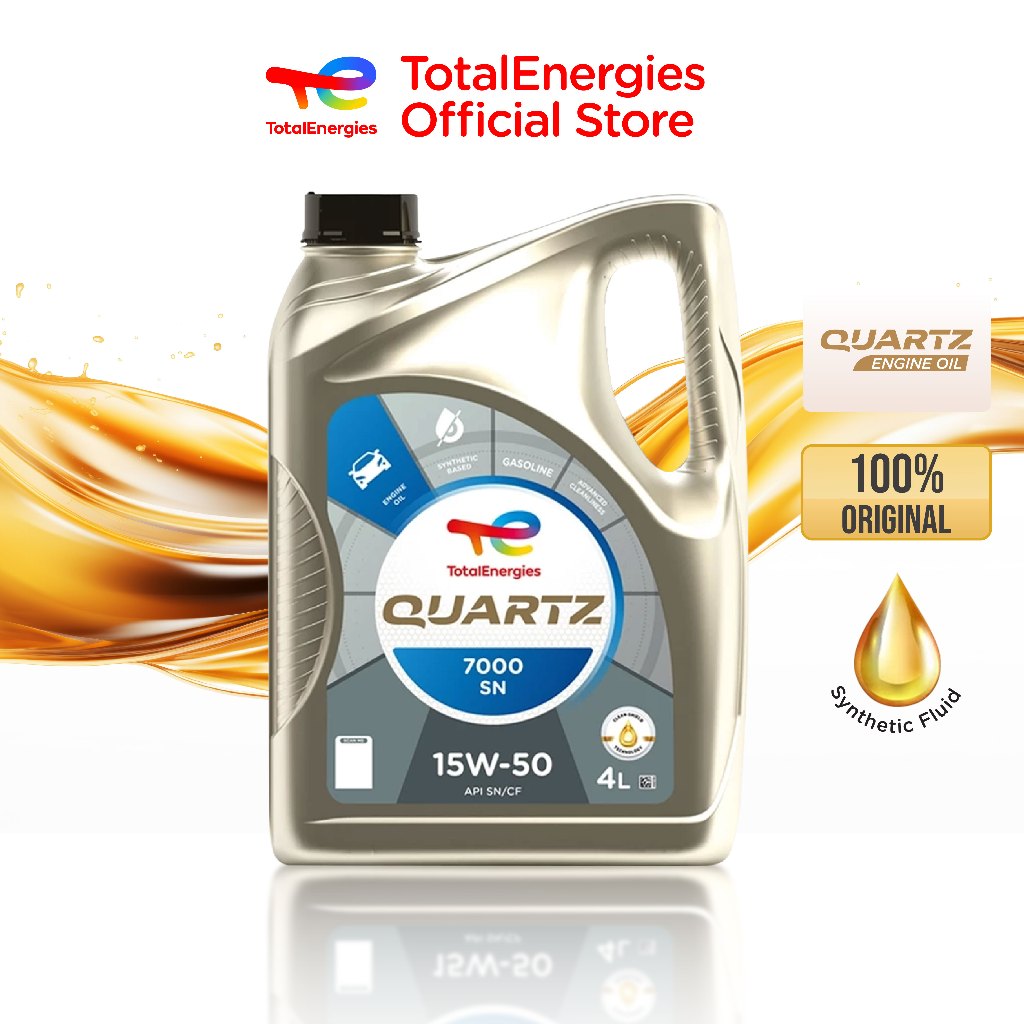 TotalEnergies Quartz 7000 SN Synthetic Technology Engine Oil 15W-50 4L ...