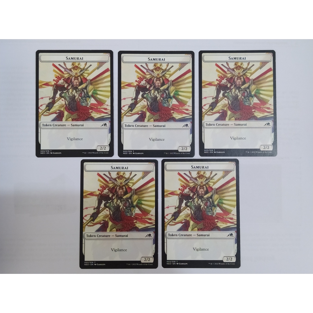 MTG Samurai Token : Kamigawa: Neon Dynasty (Magic The Gathering TCG ...