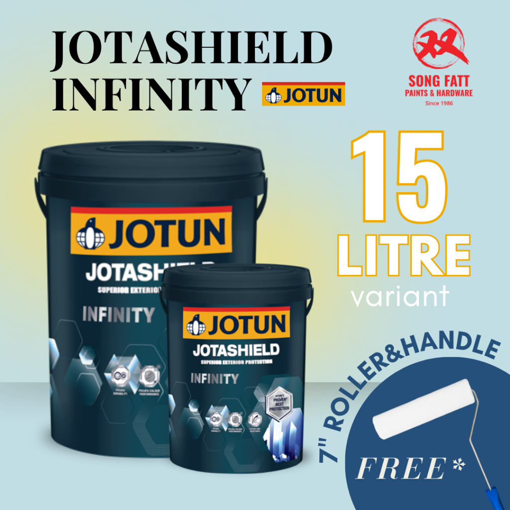 Jotun Jotashield INFINITY 15L Exterior Paint (WHITE/COLOURS) Ultra ...