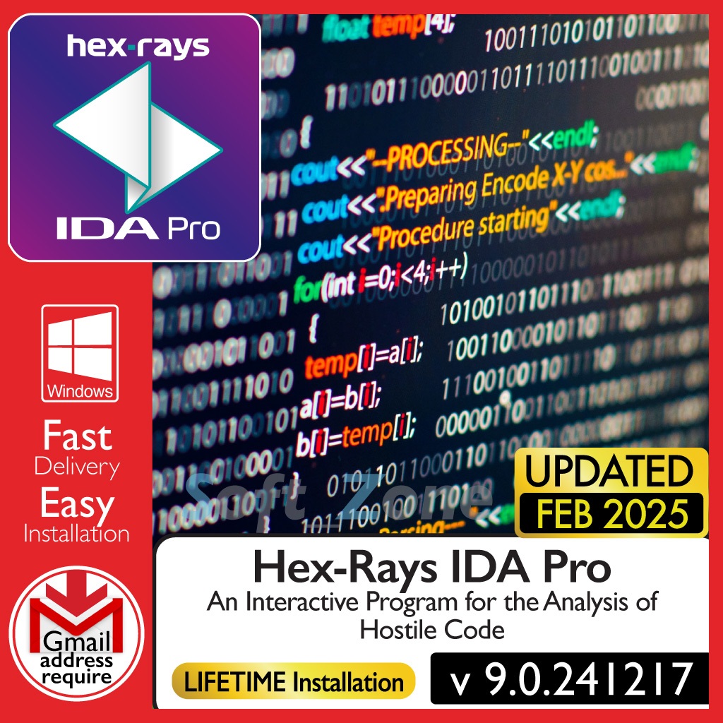 Hex-Rays IDA Pro 9.0.241217 - An Interactive Program for the Analysis of Hostile Code | Windows ...