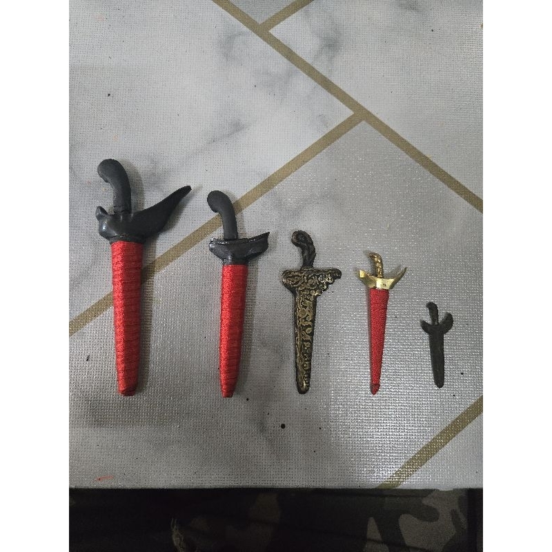 PROMOSI LELONG 5 ITEM-KERIS KECIL,KERIS MERAH MATA LINTAH 4" & 3",KERIS ...