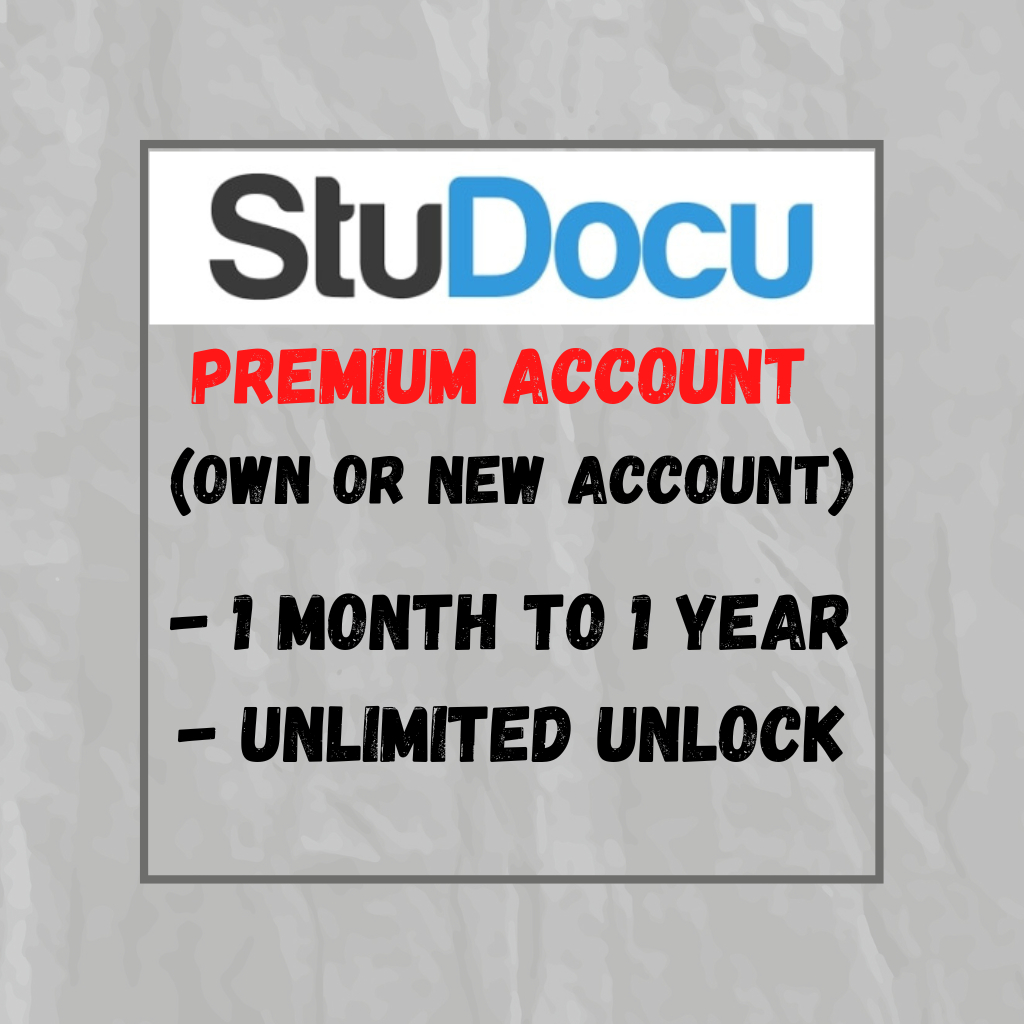 Studocu Premium (Own Email or Random Email) | Shopee Malaysia