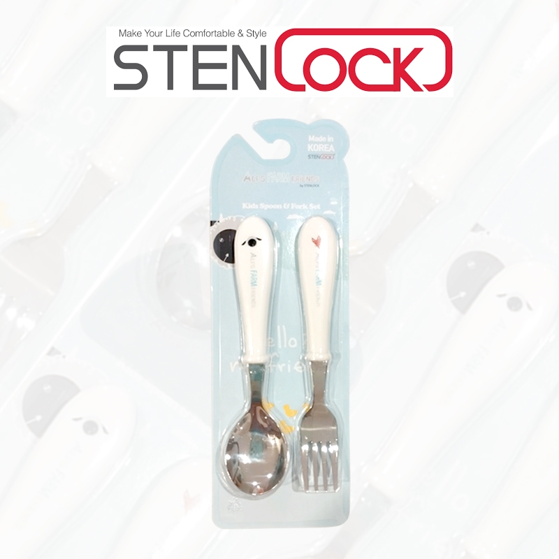 Stenlock ALPS Farm Friends Kids Spoon & Fork Set | Shopee Malaysia