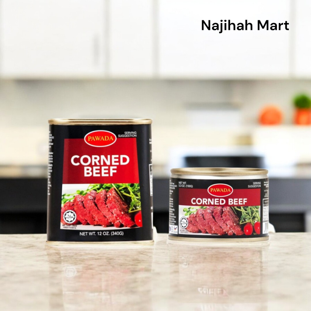 PAWADA CORNED BEEF [HALAL] 340G/120G PREMIUM QUALITY | Shopee Malaysia