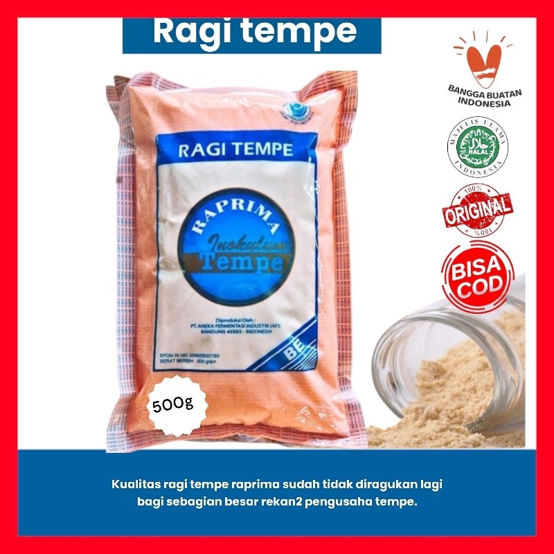 Ragi Tempe Raprima kemasan 500g | Shopee Malaysia