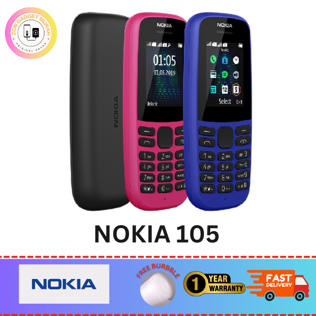 [ORIGINAL] Nokia 105 4th Edition -Dual SIM, with dual-SIM card slots (1 ...