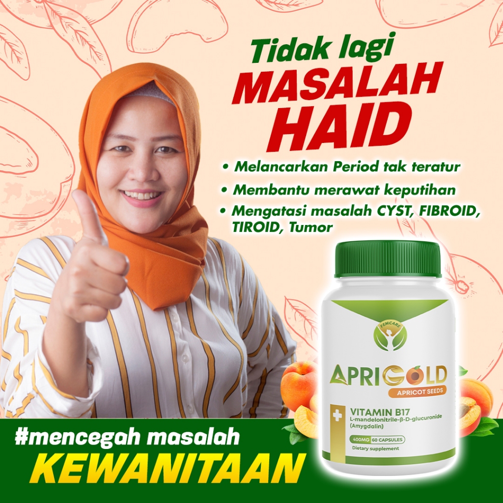 Femcare Kapsul Aprikot & Susu Aprikot | Ikhtiar Kecutkan Cyst, Fibroid ...
