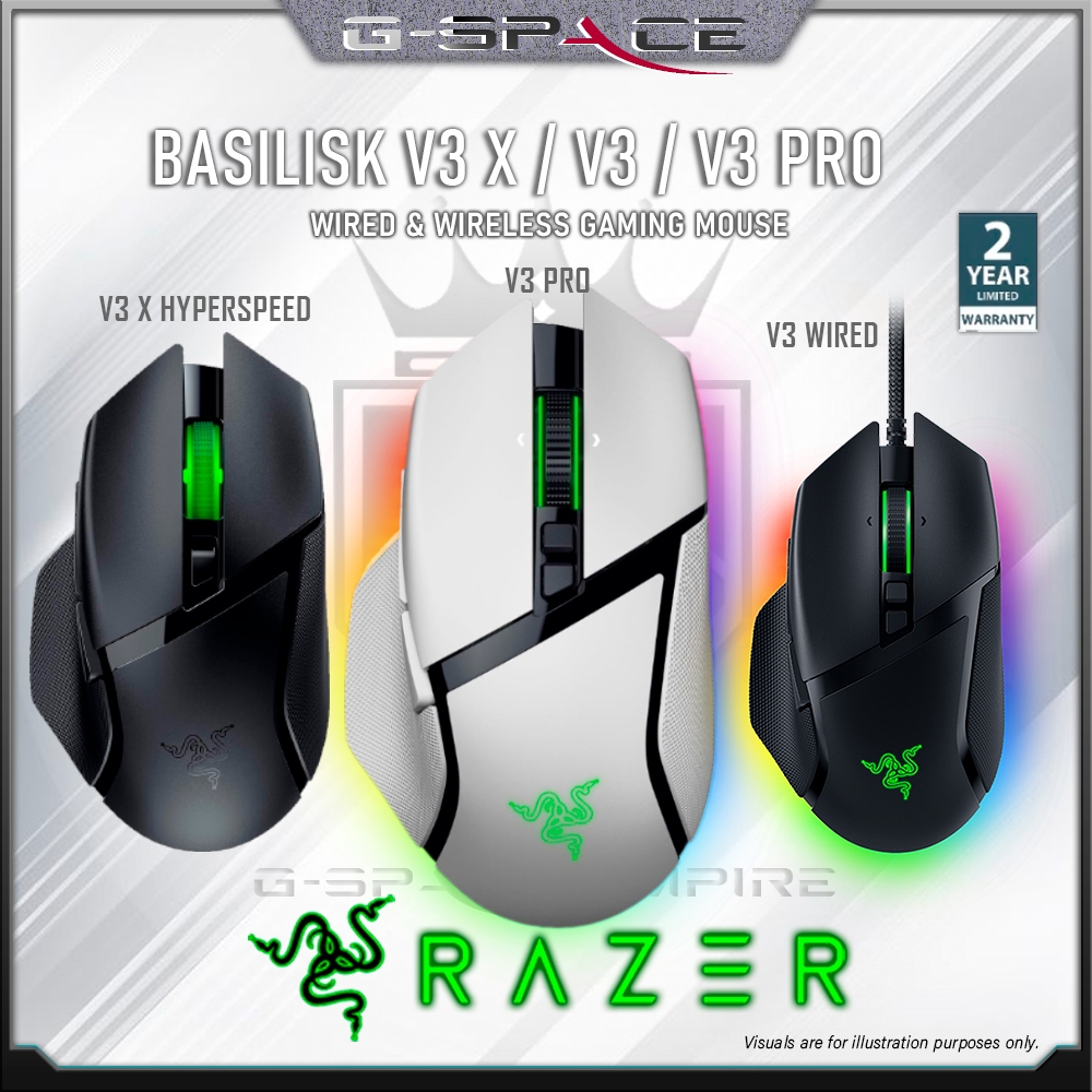 RAZER Basilisk V3 / V3 X / V3 Pro RGB Chroma Full - Gaming Wired ...