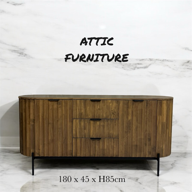 Dresser/Sideboard/Solid Wood/Metal leg/ATTIC FURNITURE EK SOLID WOOD ...