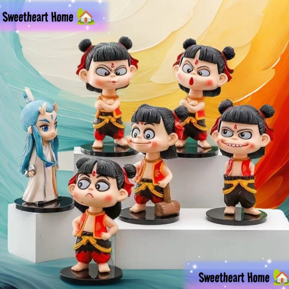 Ready Stock - Cute Necha Doll Happy Birthday Party Cake Decoration Cake ...