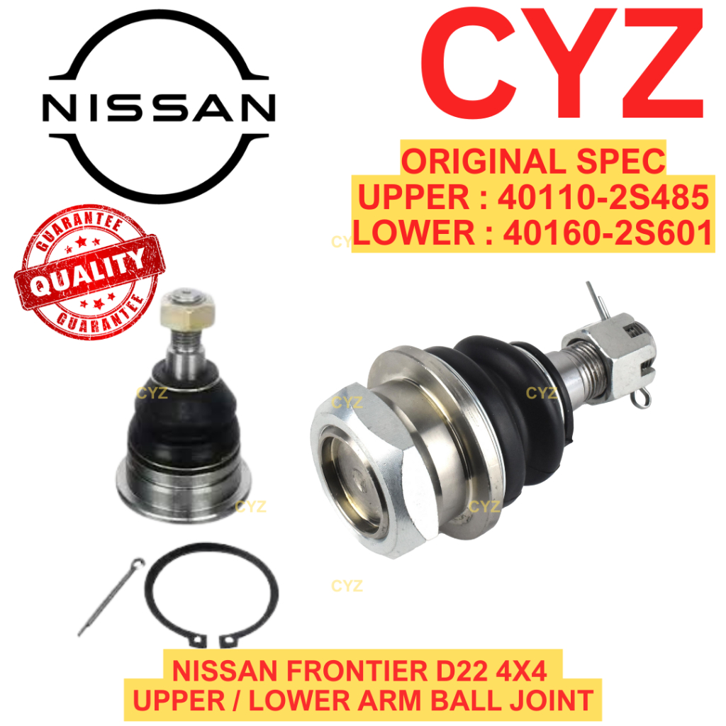 (1 PAIR) Upper/Lower Ball Joint NISSAN FRONTIER D22 4X4 UPPER : 40110 ...