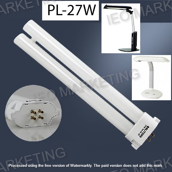PL 27W 6500K 4Pin GY10q-4 PL-27W (Tube Replace for KHIND Table Lamp ...