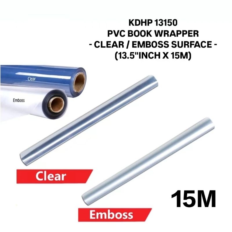 (3PCS) KDHP 13150 Book Wrapper | 13.5"INCH X 15METER | Pembalut Buku ...