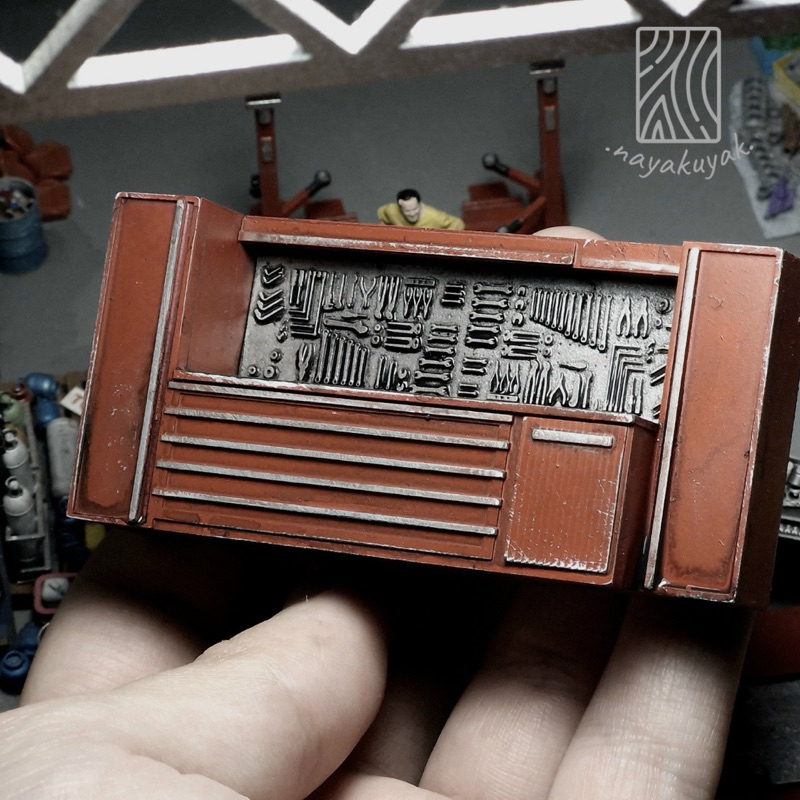 Small Workbench for Realistic Garage Diorama 1/64 Scale Poprace, Mini ...