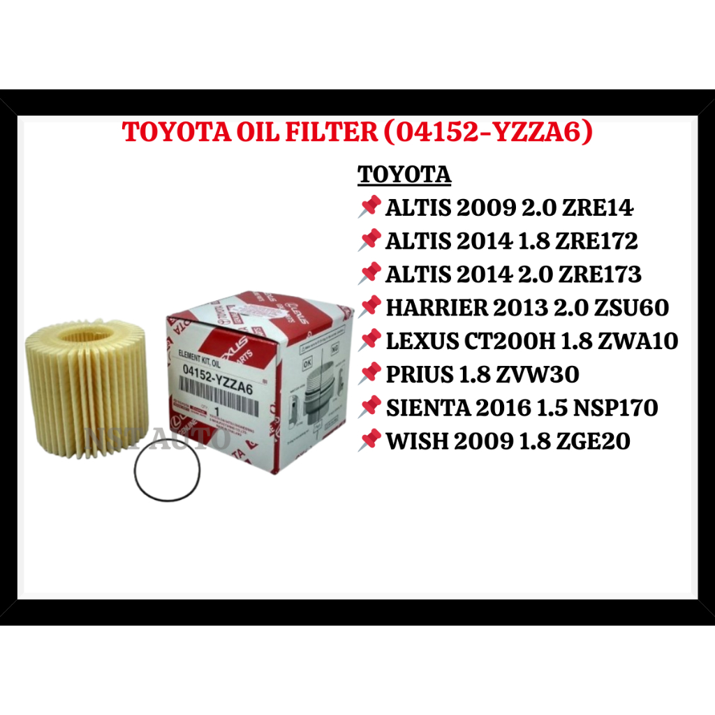 Toyota - Altis ZRE173 Wish ZGE20 CHR AX10 Harrier ZSU60 Sienta NSP170 ...