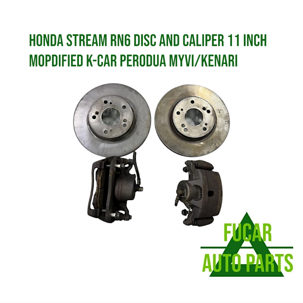 USED HONDA STREAM RN6 DISC AND CALIPER 11 INCH MOPDIFIED K-CAR PERODUA ...