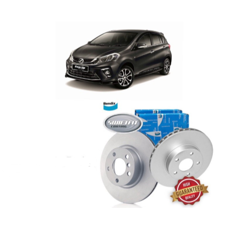 PERODUA MYVI 3RD GENERATION 2017> NEW MODEL FRONT BRAKE DISC ROTOR ...