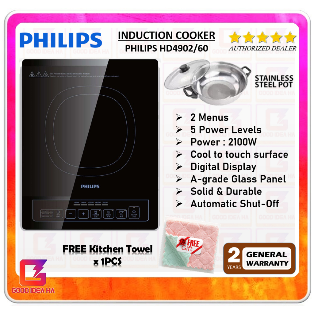 Philips HD4902 2100W Daily Collection Induction Cooker (HD4902/60 ...