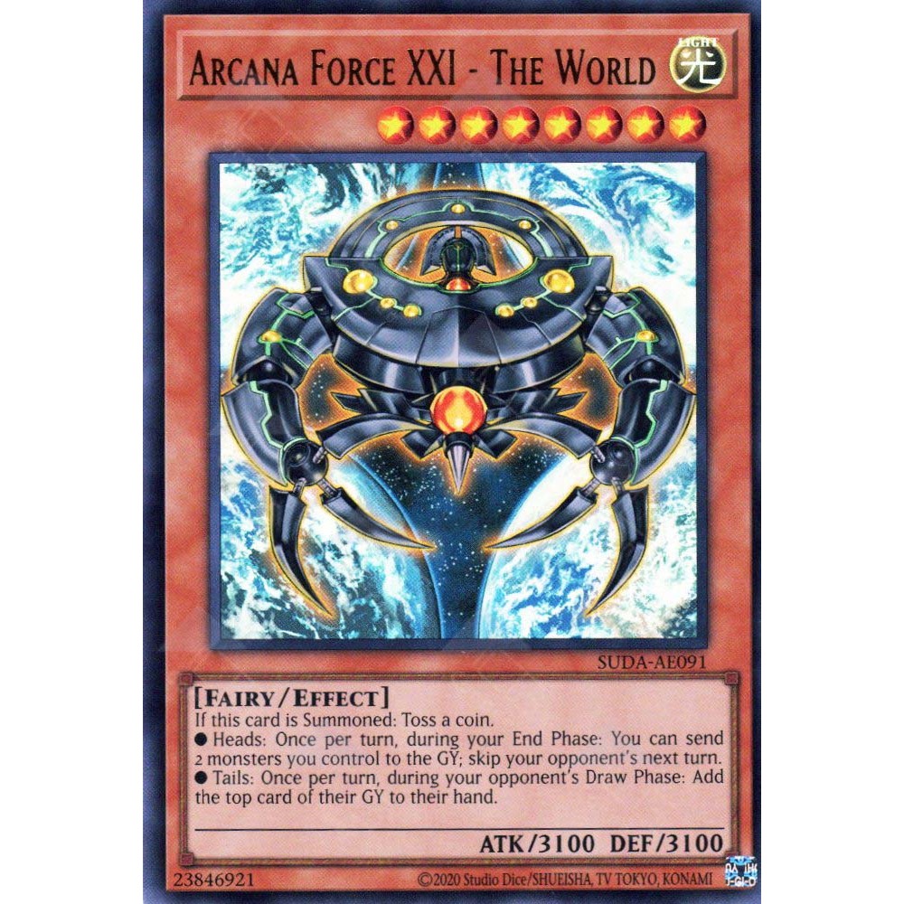 yugioh SUDA-AE091 Arcana Force XXI - The World (ur) | Shopee Malaysia