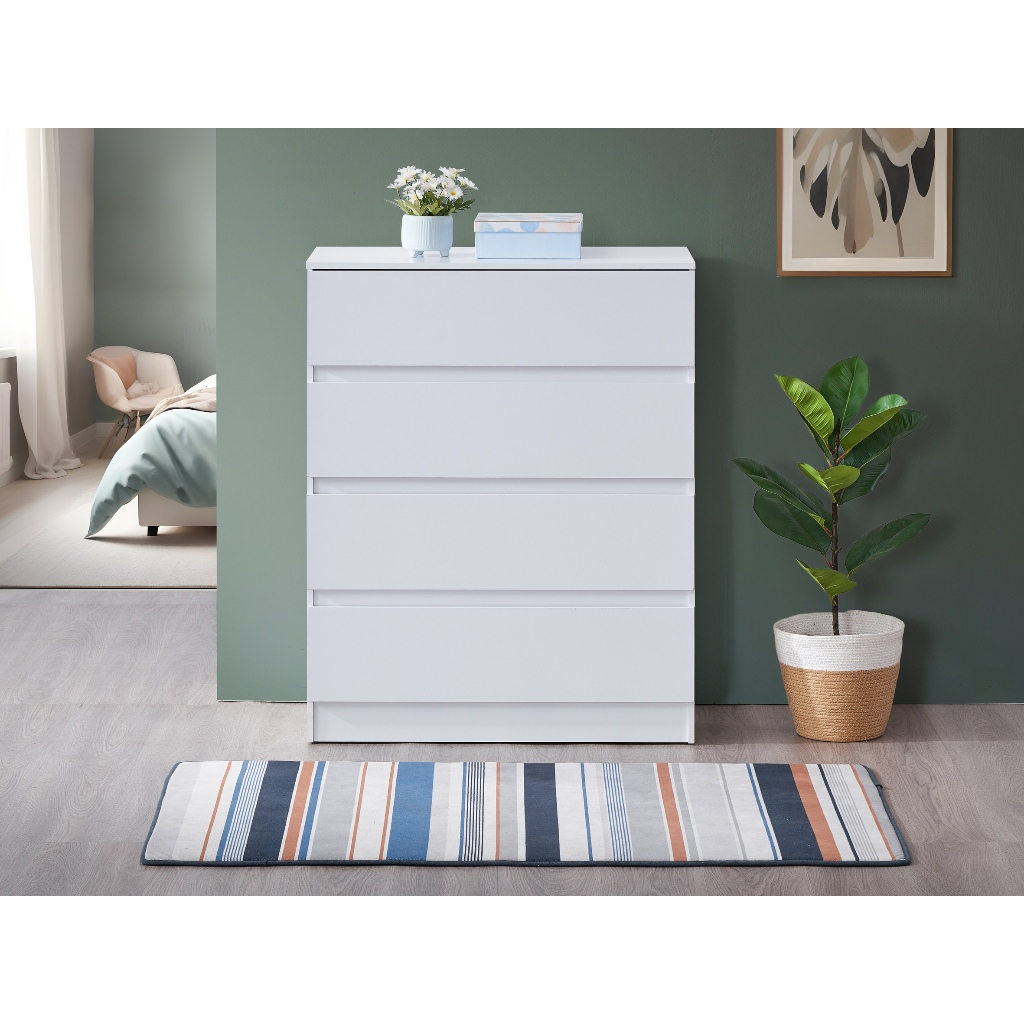 LUMA LIVING 60cm & 80cm Wide CHEST DRAWER 3 4 5 Layer Almari Kabinet ...