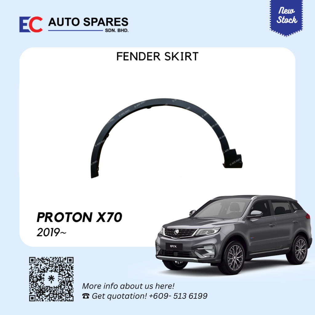 PROTON X70 / FENDER SKIRT / FRONT & REAR / PASSENGER & DRIVER SIDE ...