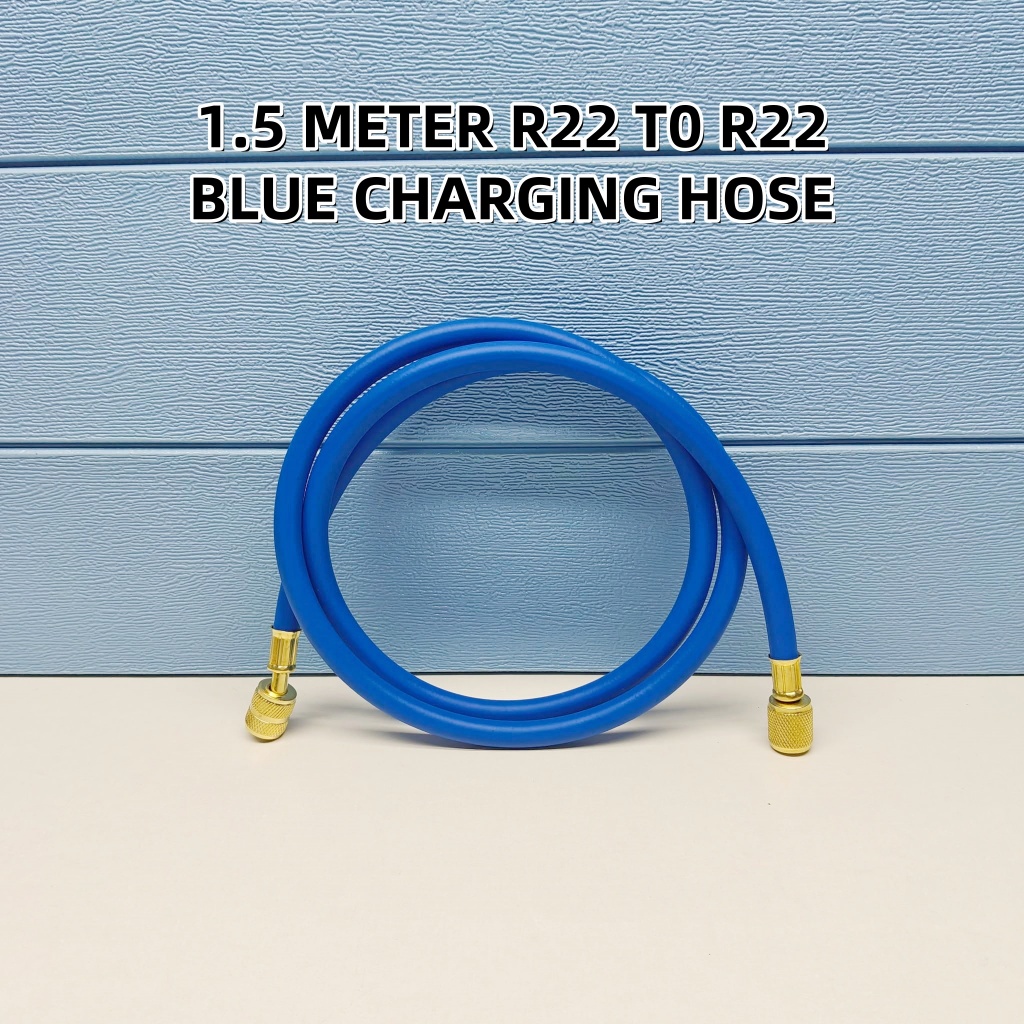 (1.5METER) R22 TO R22/R134A BLUE CHARGING HOSE TUBE CHECK GAS PRESSURE ...