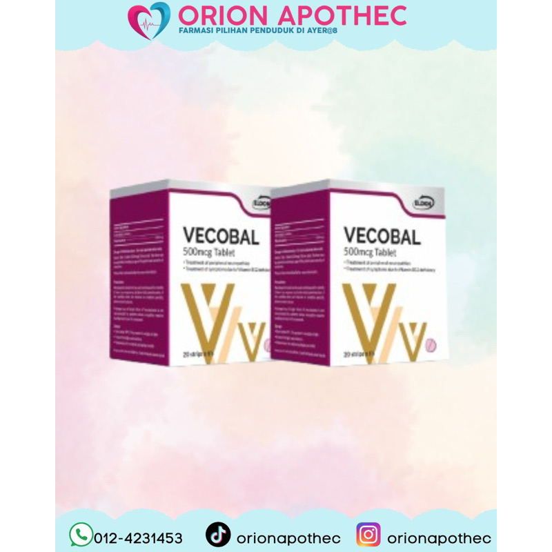 Eldon Vecobal Mecobalamin tablets | Shopee Malaysia