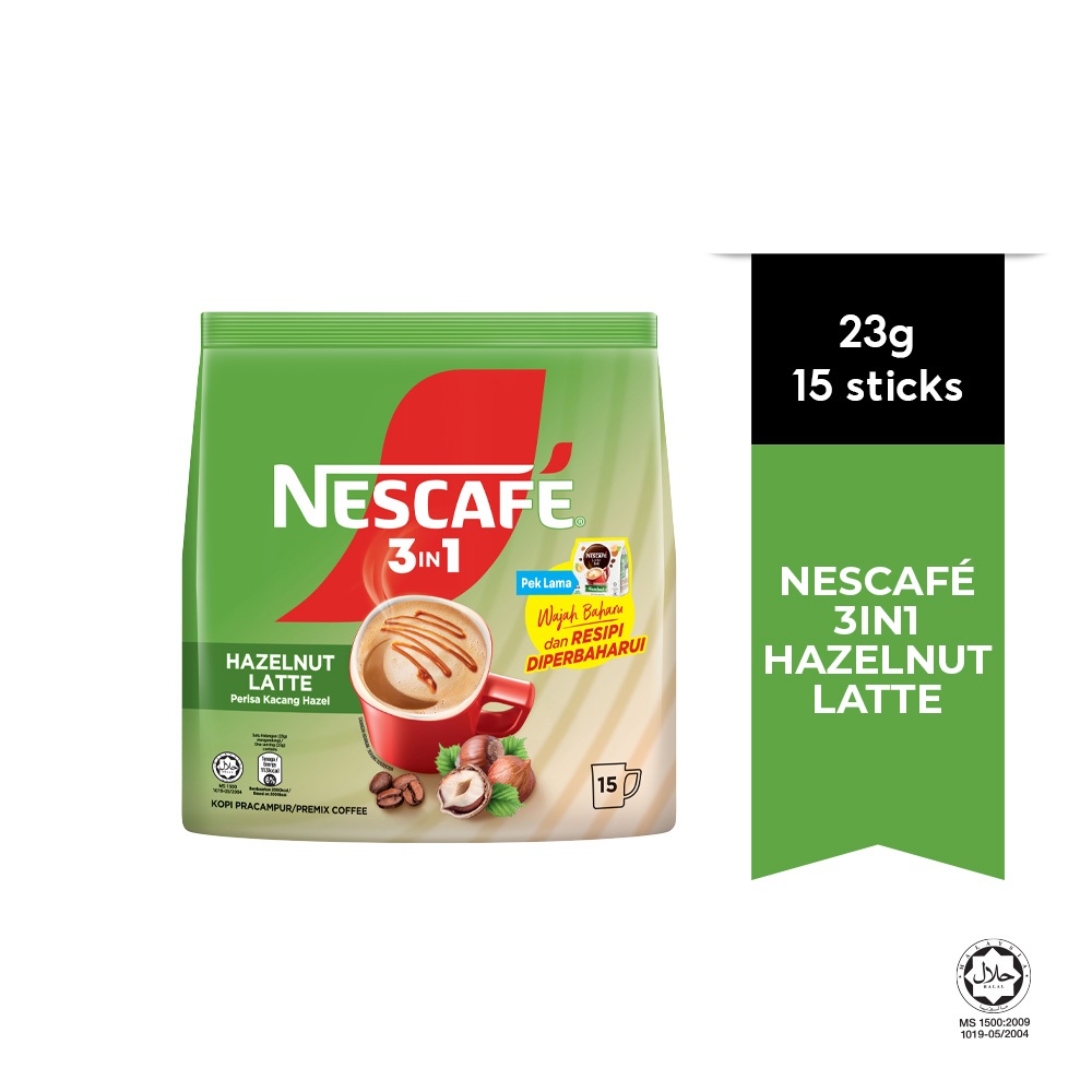 NESCAFÉ Latte Hazelnut (23g) - Hazelnut Flavour, Instant Coffee Premix ...