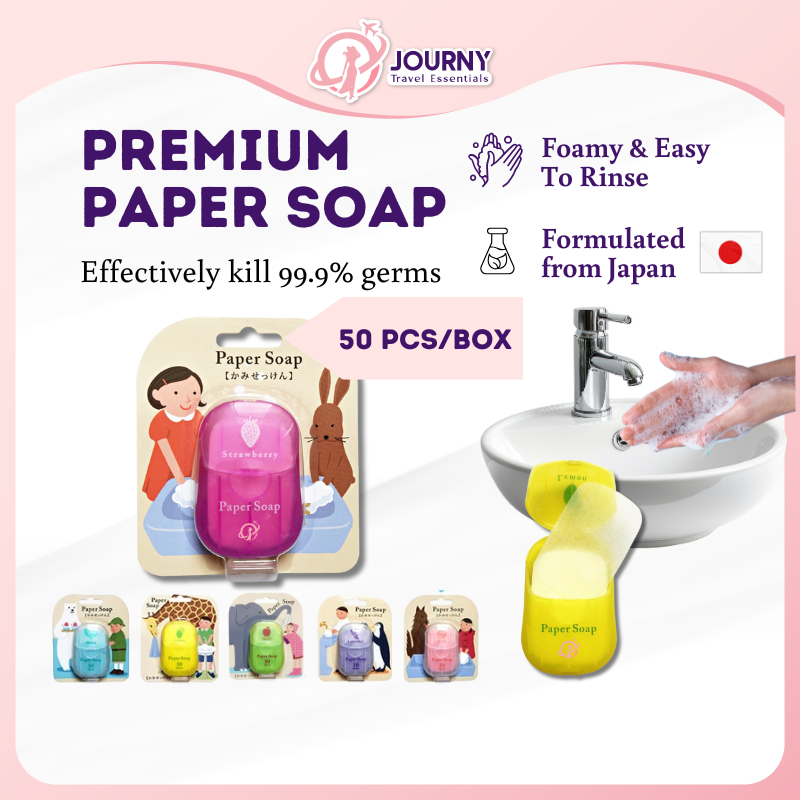 Japan Paper Soap Hand Wash Travel Soap Paper Hand Soap Paper Refill ...