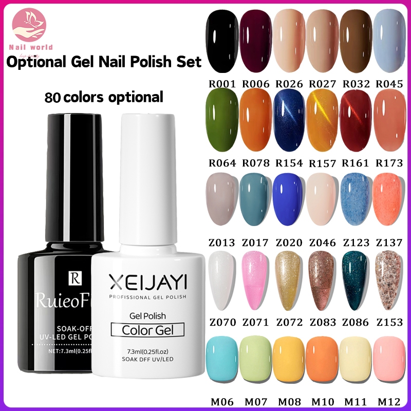Gel Nail Polish Full Set Gel Polish Pengilat Kuku Gel 120 Color ...