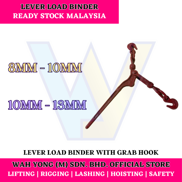 LEVER LOAD BINDER WITH GRAB HOOK (8MM - 10MM / 10MM - 13MM) | Shopee ...