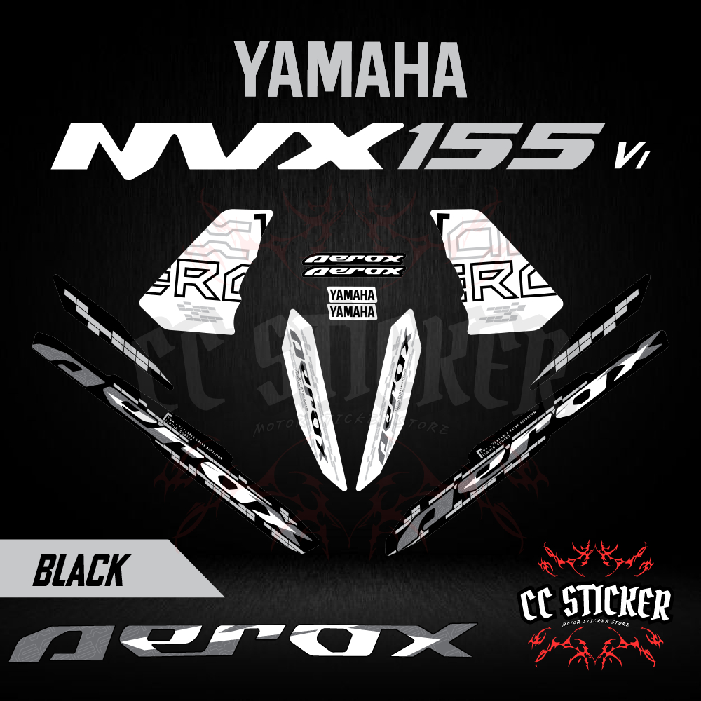 YAMAHA NVX / AEROX 155 V1 | MOTOR STICKER STRIPE (41) CUSTOM BODY ...